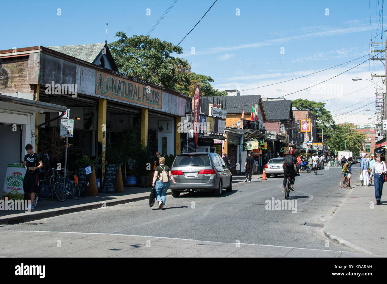 Main street in Kensington Place Toronto Canada food shop natural foods ...