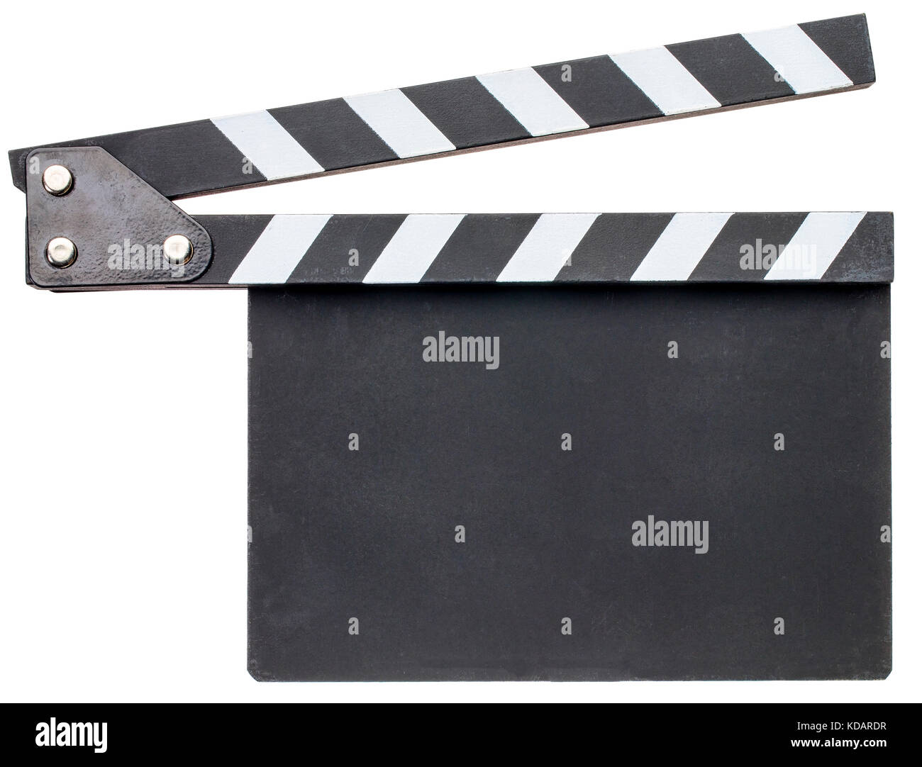 blank movie clapboard isolated on white with a copy space Stock Photo ...