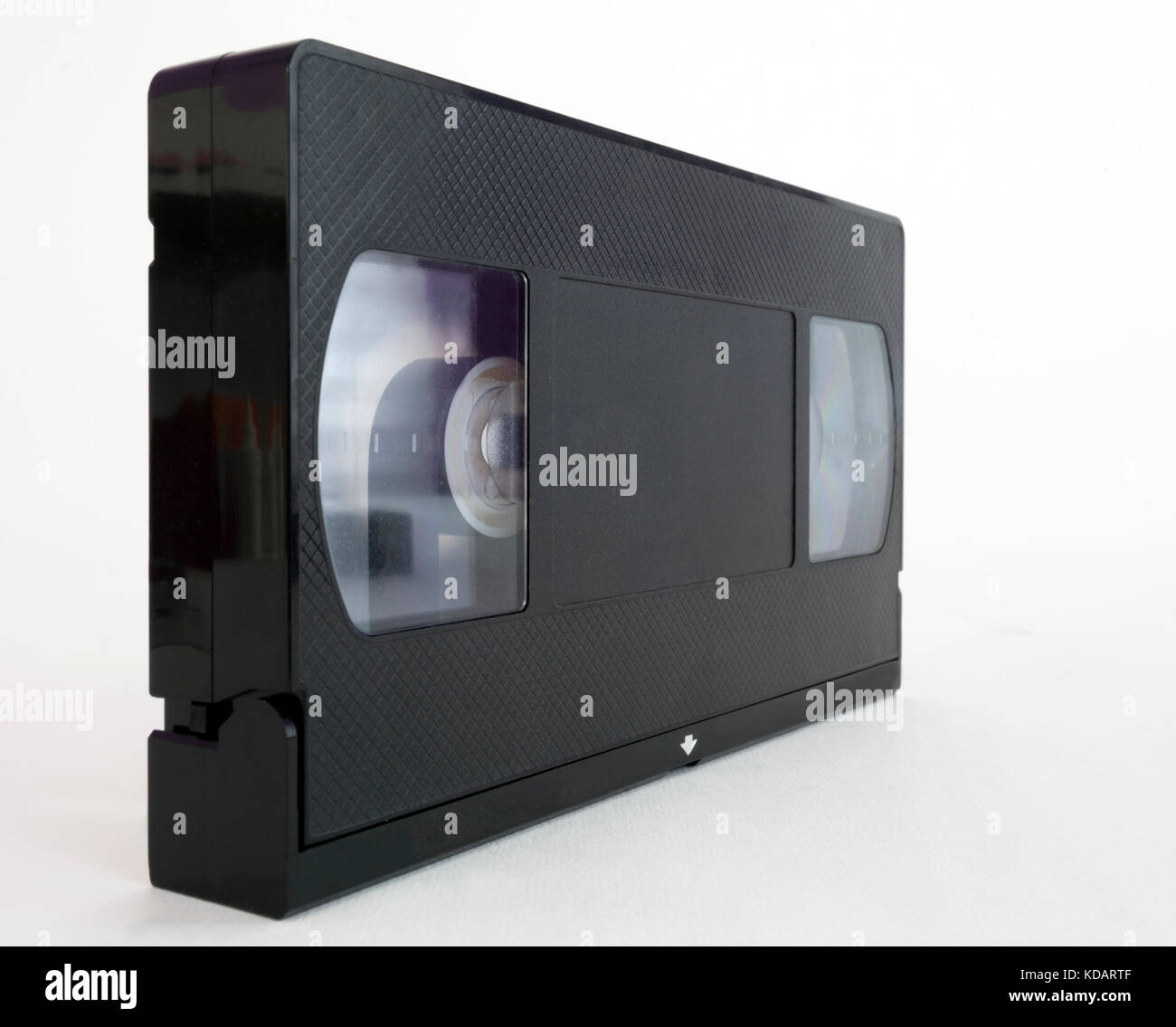 Perspective view of vintage black vhs videotape cassette Stock Photo ...