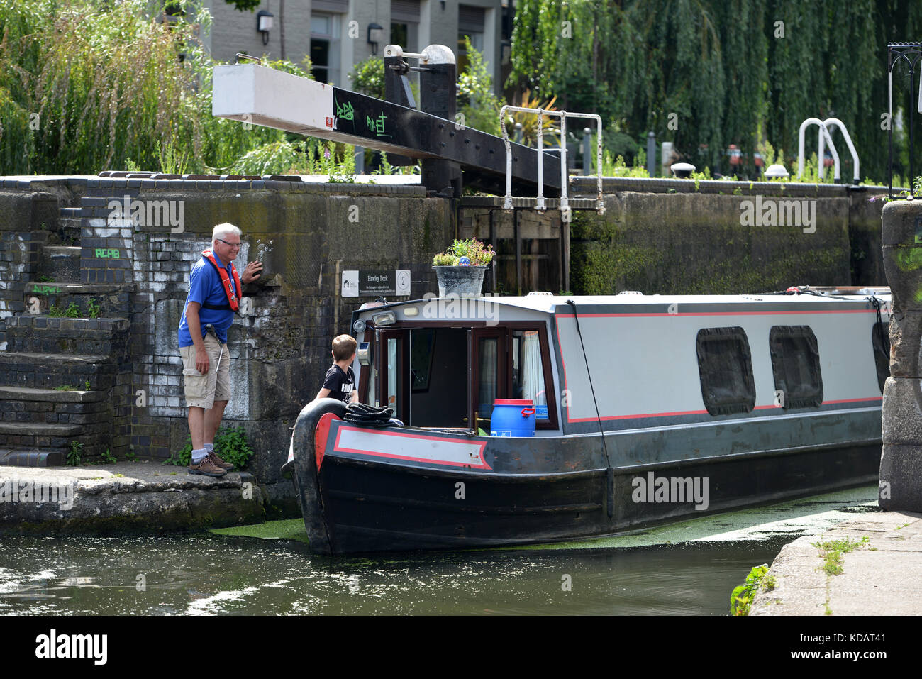 Regents Canal, Camden Lock, London Stock Photo - Alamy