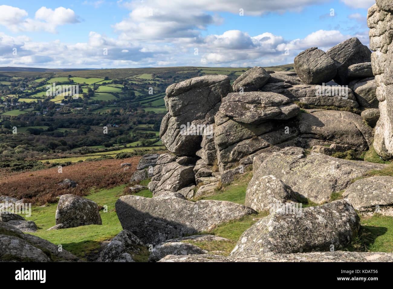 Bonehill Rocks, Dartmoor, Devon, England, United Kingdom Stock Photo ...