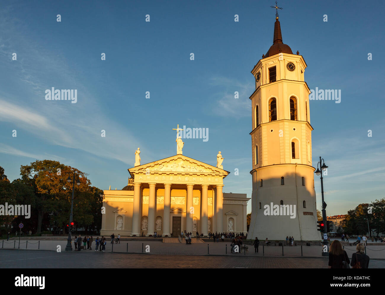 View Of Bell Tower And Facade Of Cathedral Basilica Of St. Stanislaus ...