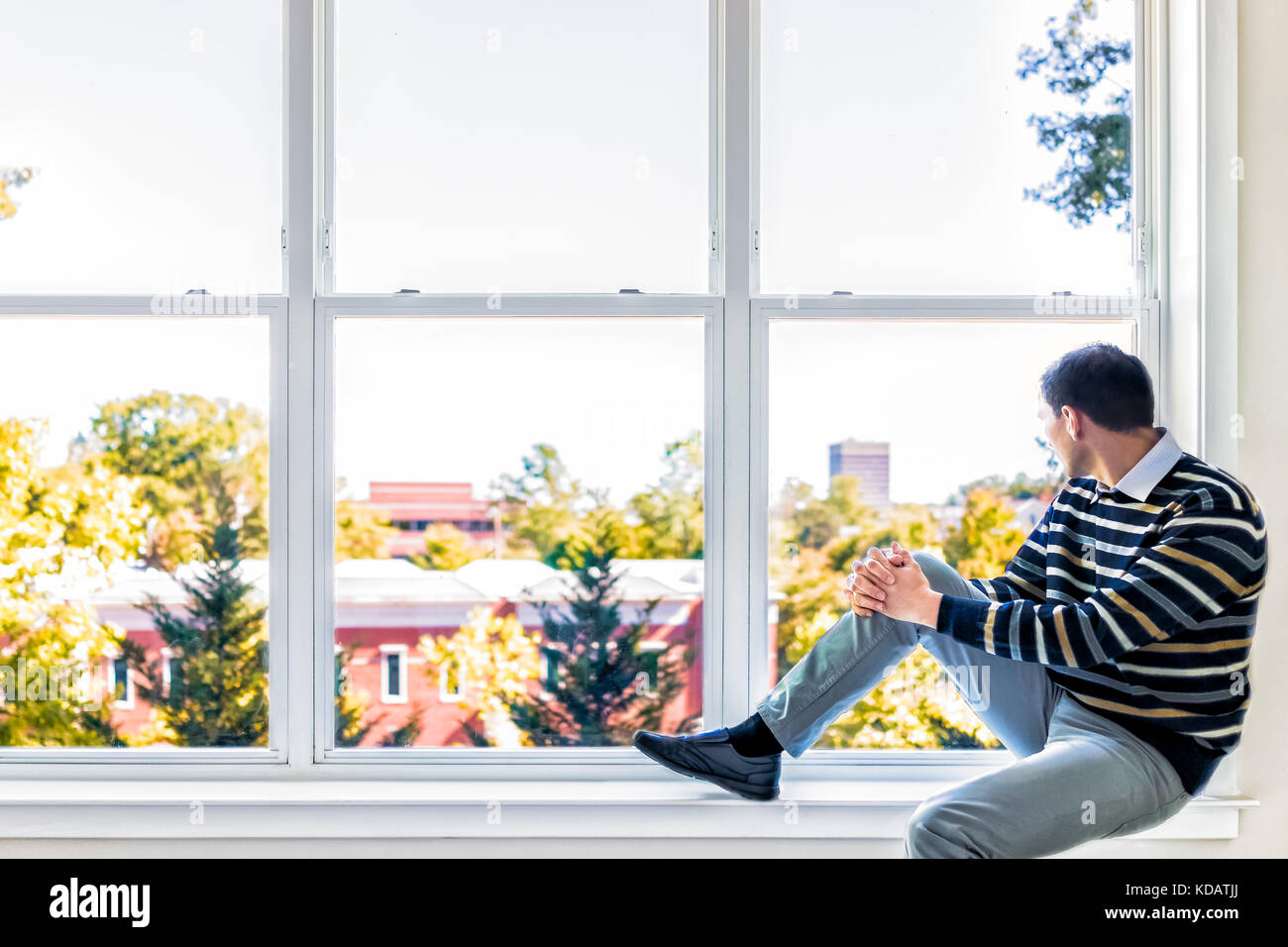Overlooking City Window Stock Photos & Overlooking City Window Stock ...