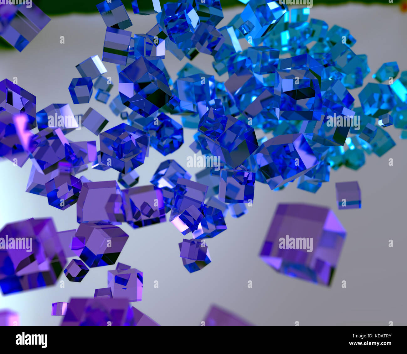 Crystals valley scene Stock Photo - Alamy
