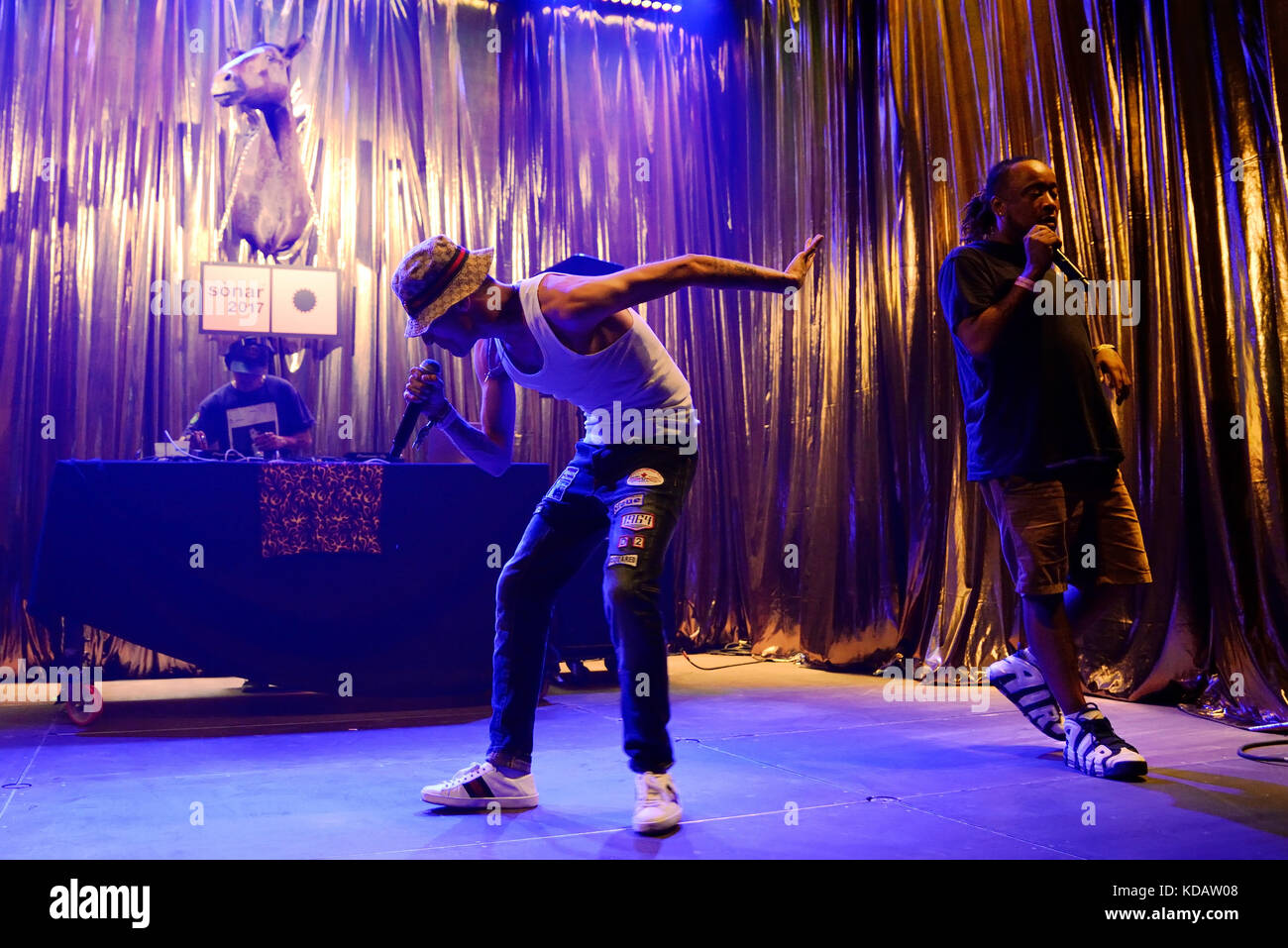 BARCELONA - JUN 15: Yung Beef (band) perform in a concert at Sonar ...