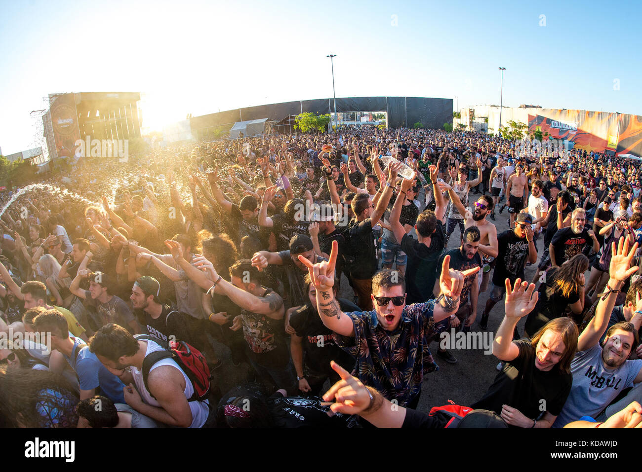 Outdoor stage metal crowd hi-res stock photography and images - Alamy