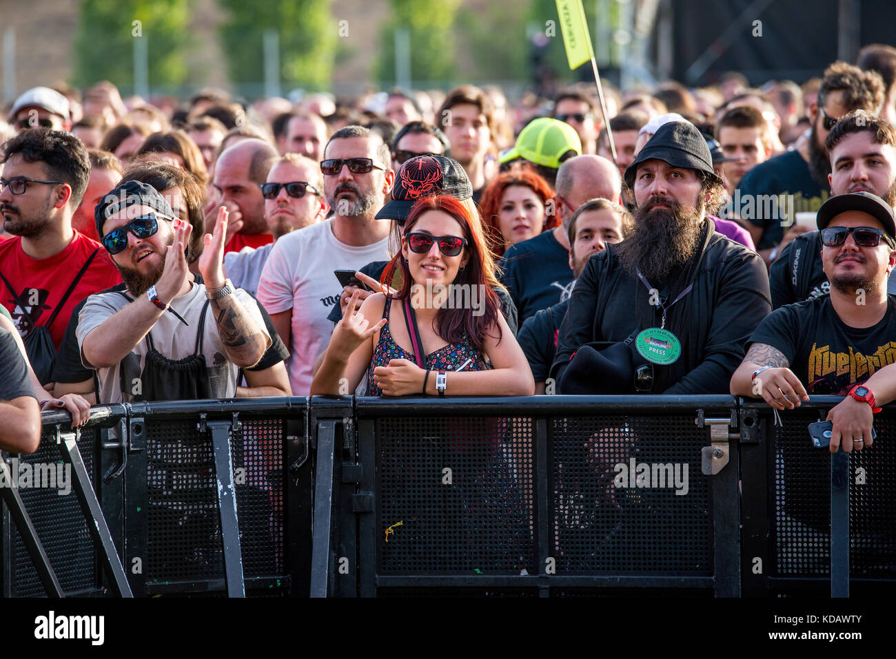 Outdoor stage metal crowd hi-res stock photography and images - Alamy