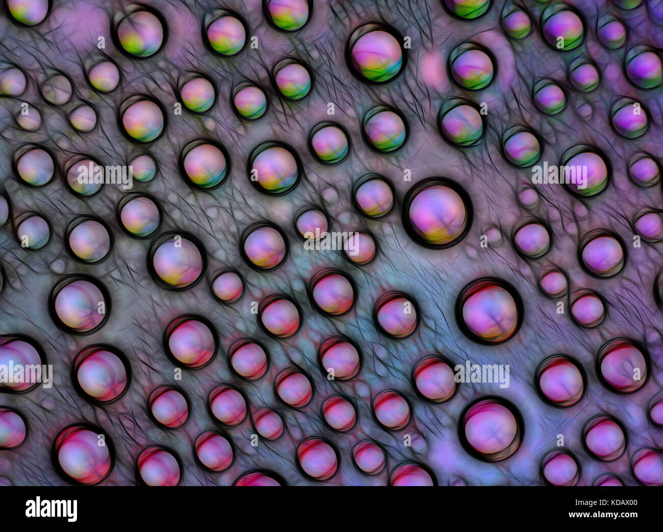 Circles and bubbles sketching pattern Stock Photo - Alamy