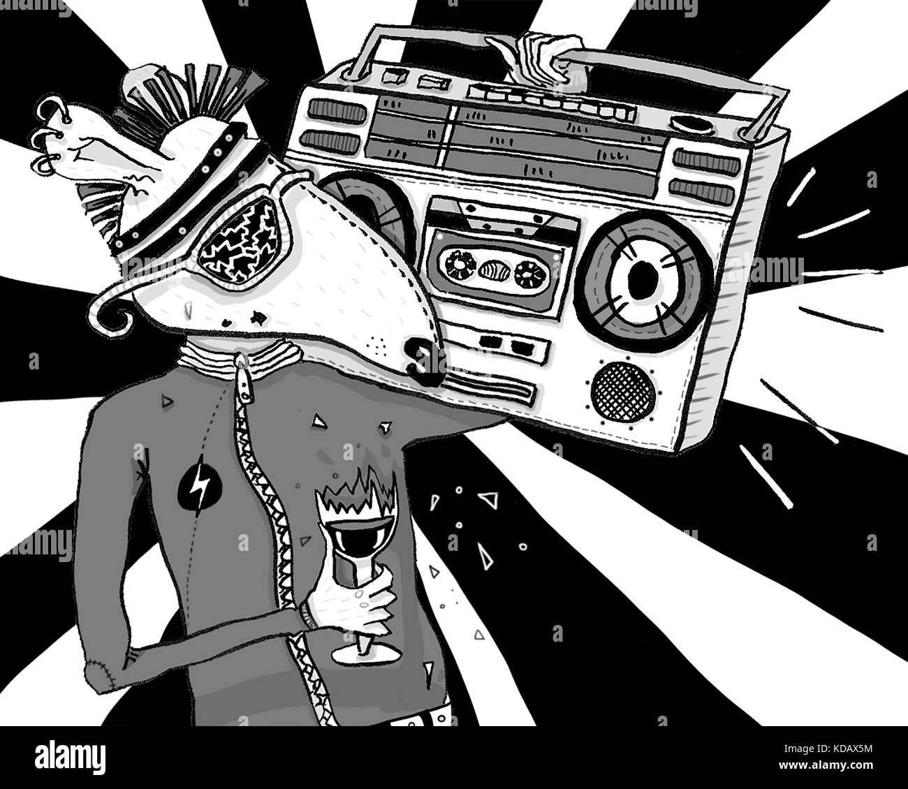 Figure rat punk Stock Photo - Alamy