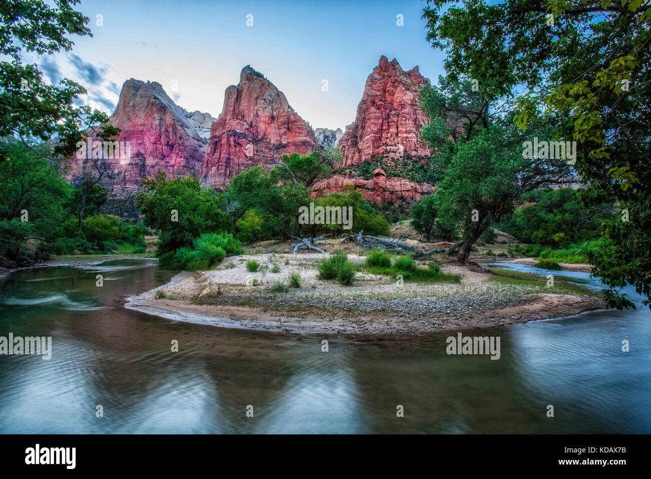 The Three Patriarchs, Zion National Park, Utah, USA Stock Photo - Alamy