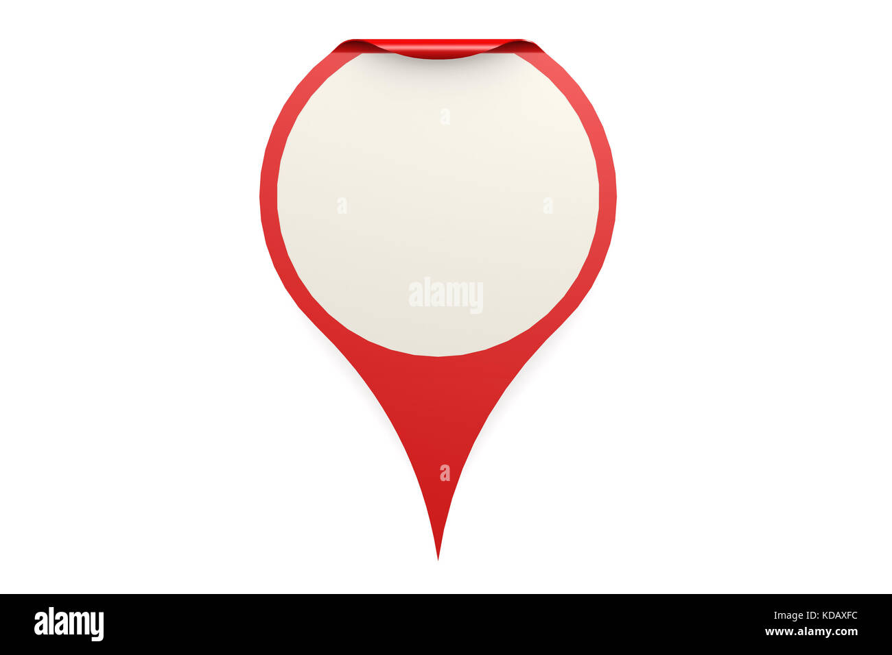 Red pointer on isolated white background image with hi-res rendered ...