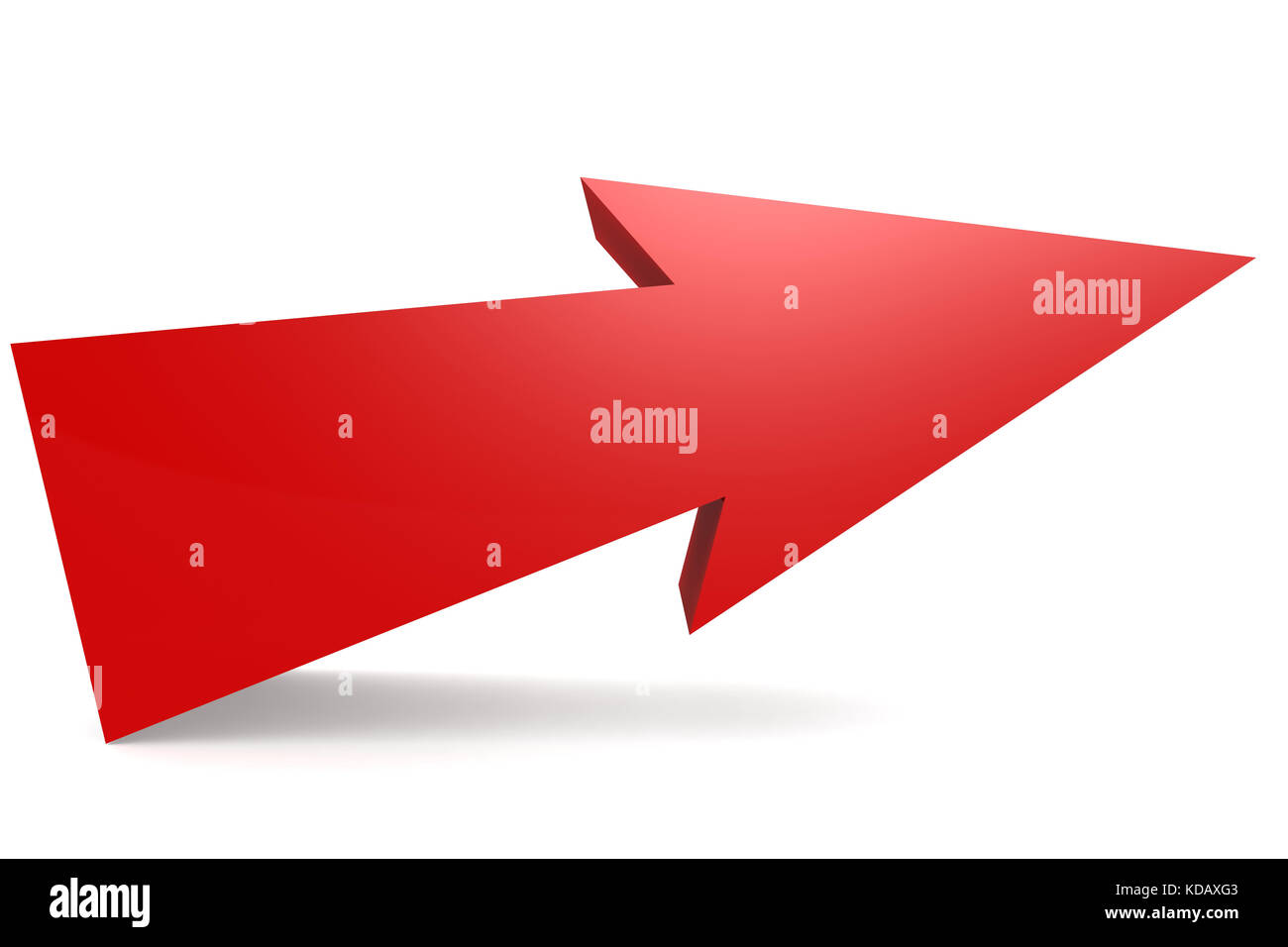 Red arrow, isolated with white background image with hi-res rendered ...