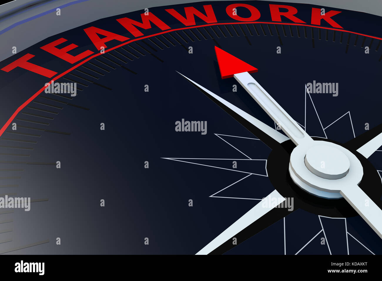 Black compass with teamwork word on it, 3D rendering Stock Photo - Alamy