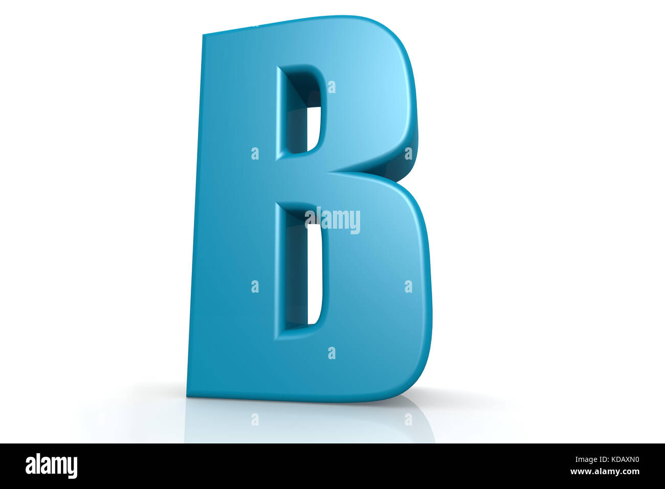 Isolated blue B alphabet with white background image with hi-res ...