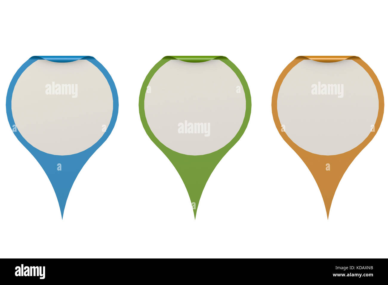 Set of pointers on isolated white background image with hi-res rendered ...