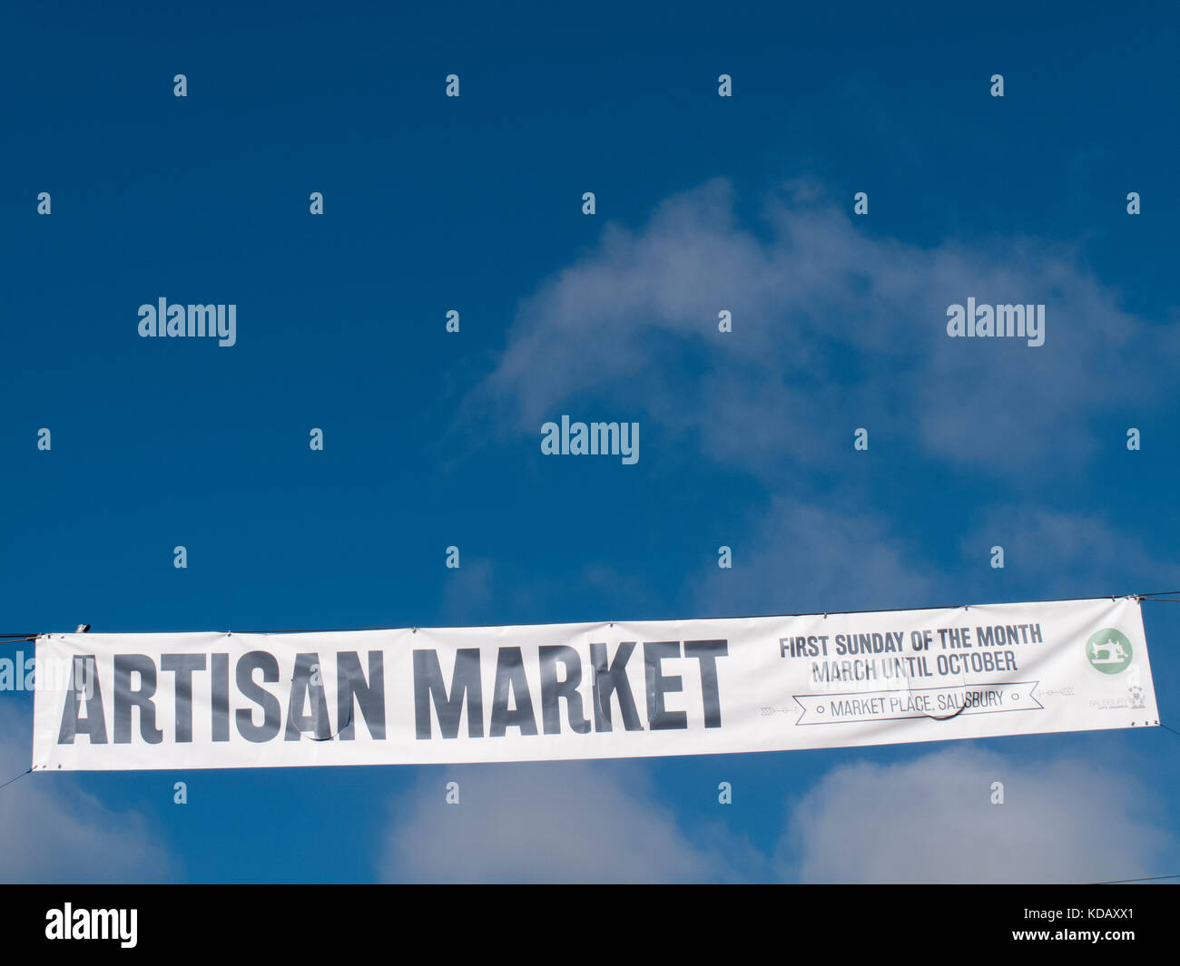 Artisan Market advertisement banner across street, organised by the ...