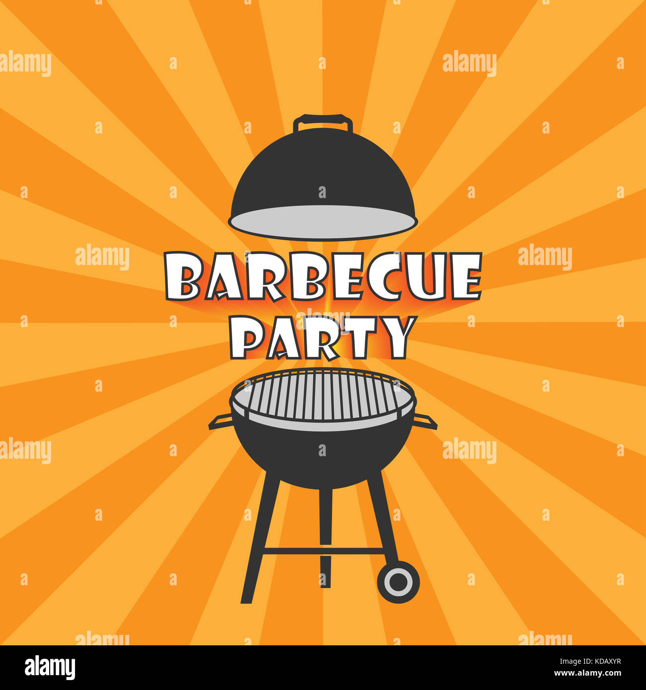 barbecue icon vector , barbecue party symbol Stock Photo - Alamy