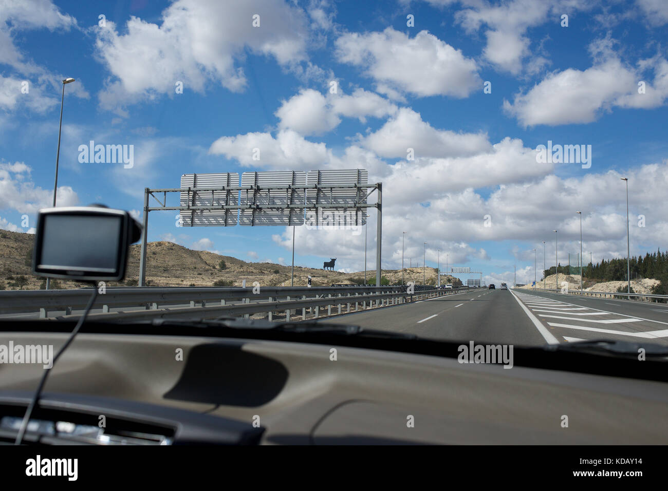 Spain highway sign hi-res stock photography and images - Alamy