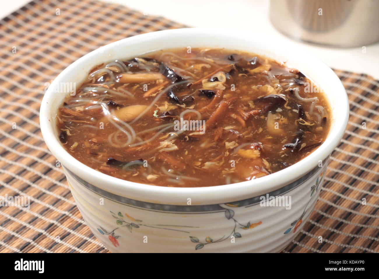 chinese chicken or seafood broth Stock Photo - Alamy