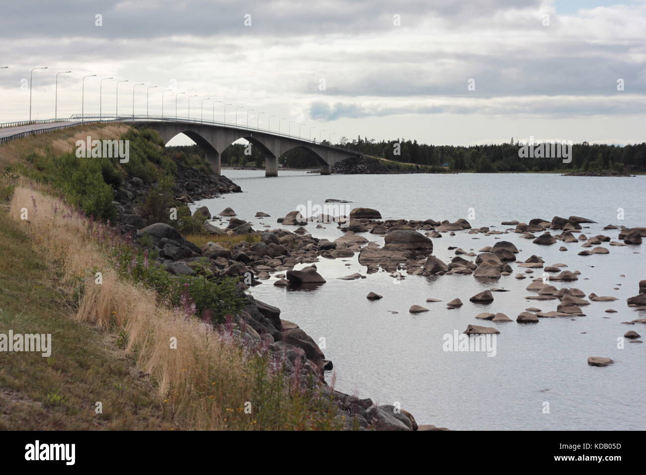 Bridge to Seskarö (Sweden Stock Photo - Alamy