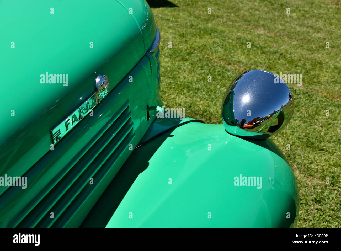 detail of green Fargo pickup truck utility vehicle Stock Photo - Alamy