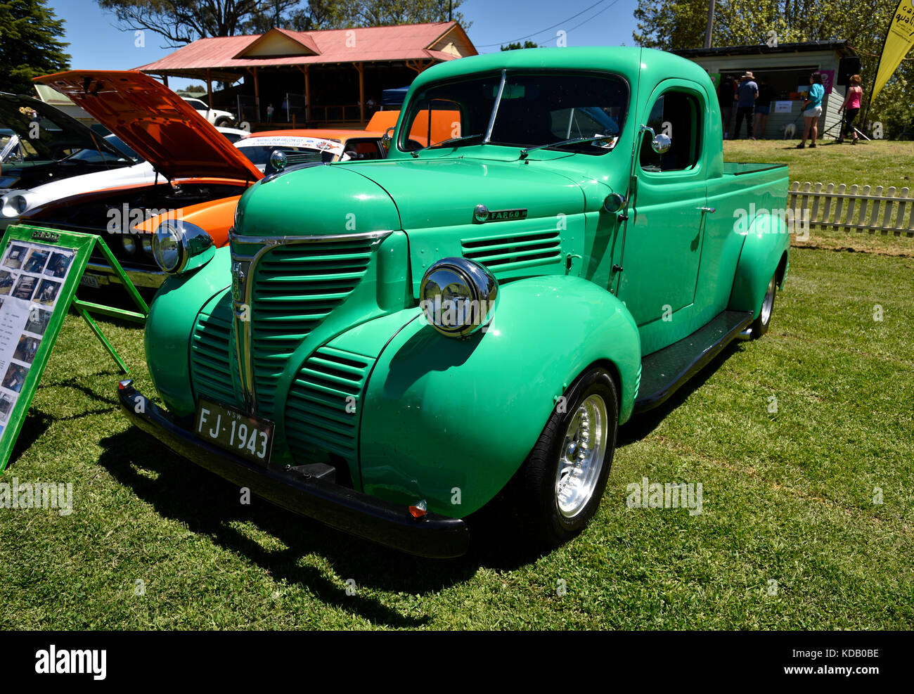 Green Fargo pickup truck utility vehicle Stock Photo - Alamy