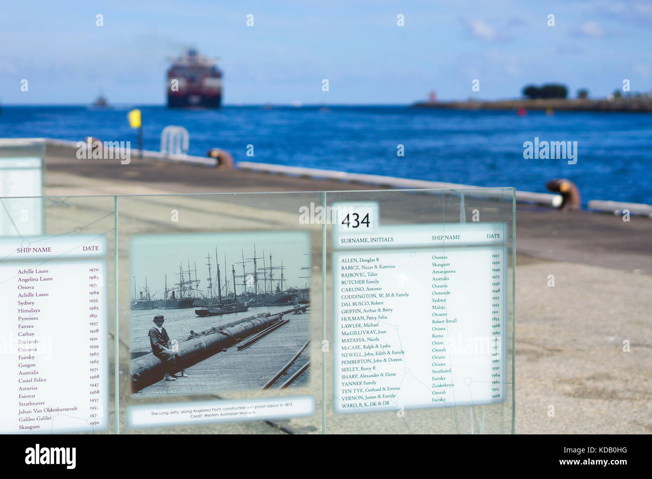 Welcome Wall at Western Australian Maritime Museum at Victoria Quay on ...