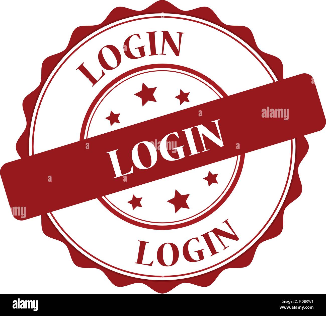 Login red stamp illustration Stock Vector Image & Art - Alamy