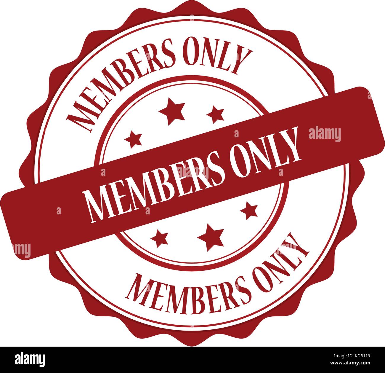 Members red stamp illustration Stock Vector Image & Art - Alamy