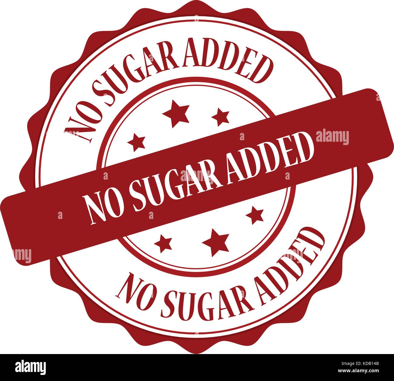 No sugar added red stamp illustration Stock Vector Image & Art - Alamy