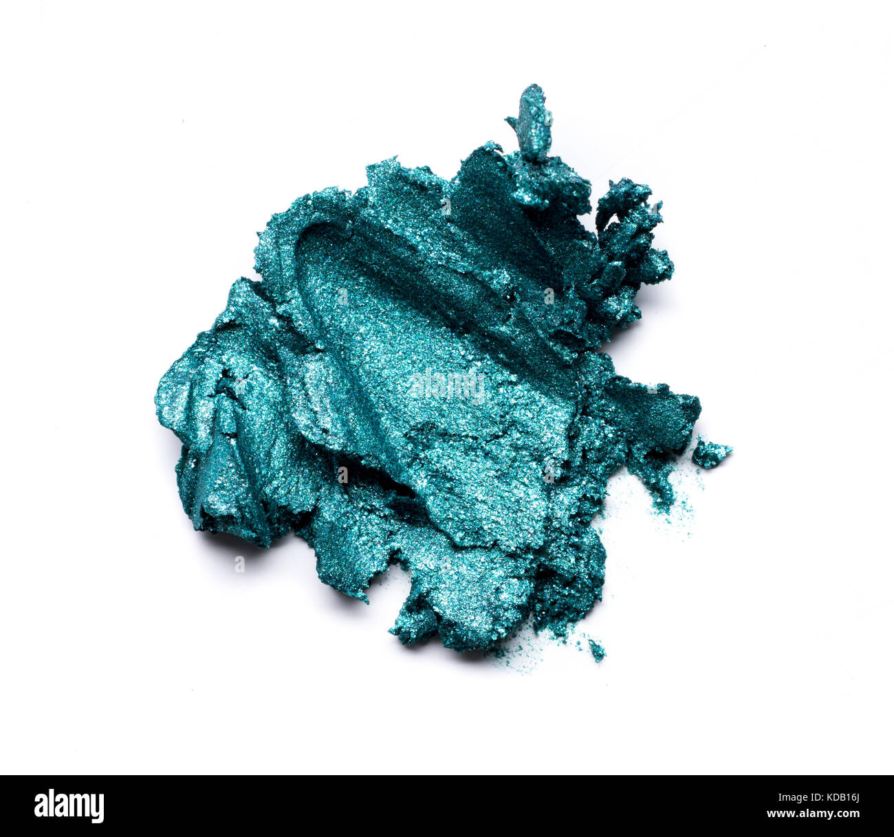 Green smear of cosmetic products on a white background Stock Photo - Alamy