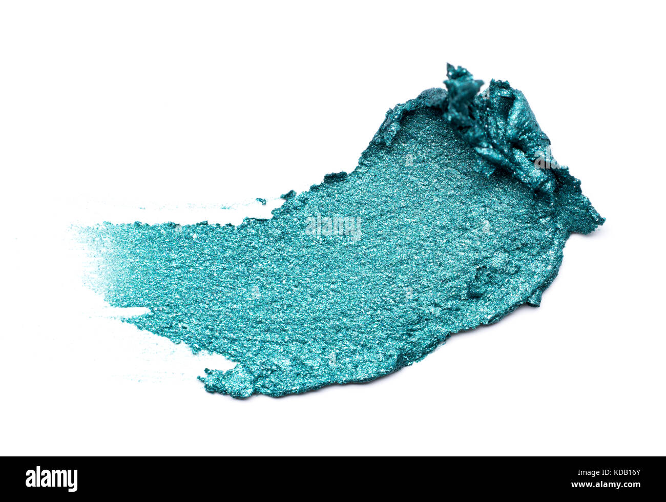 Green smear of cosmetic products on a white background Stock Photo - Alamy