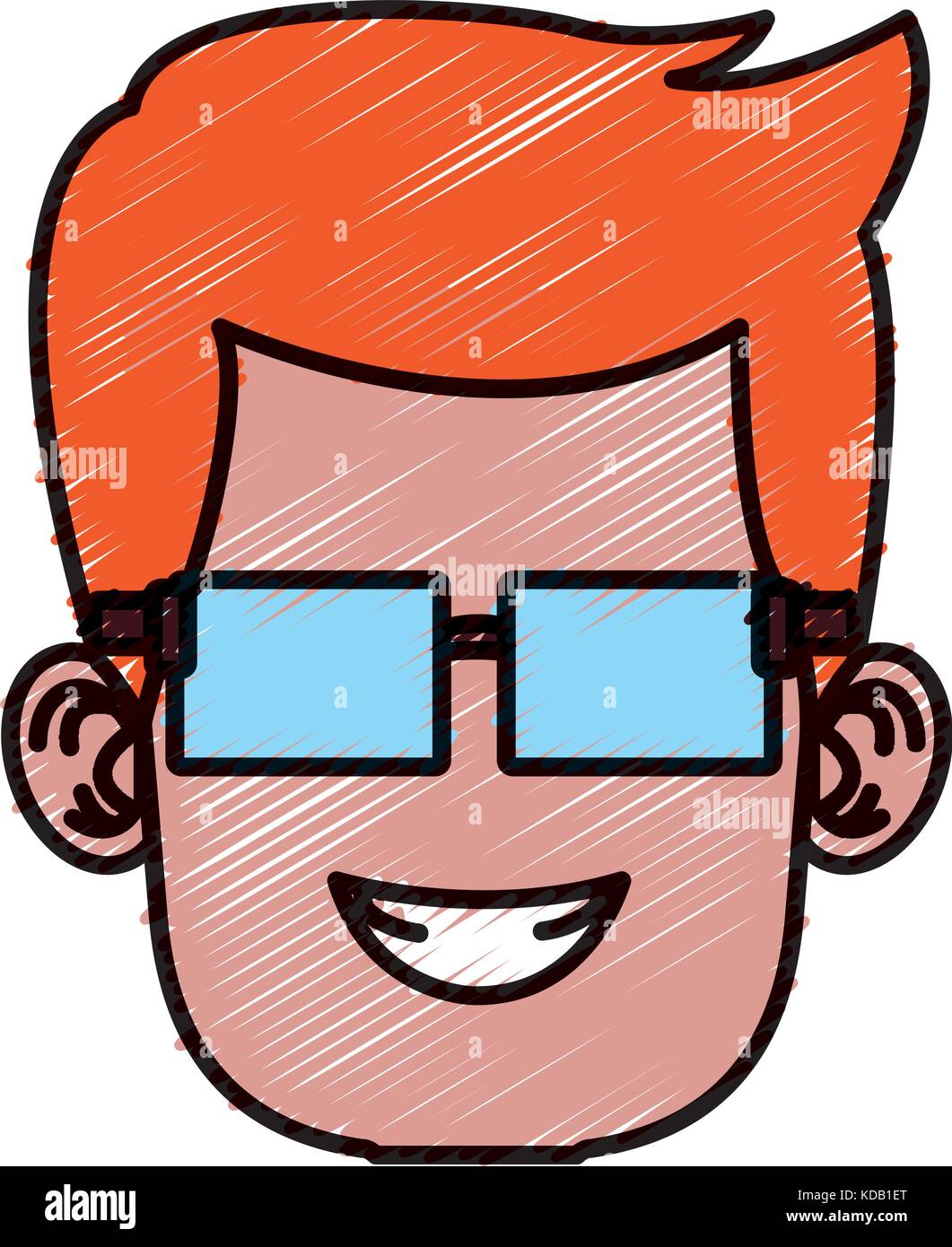 Boy with glasses cartoon Stock Vector Image & Art - Alamy