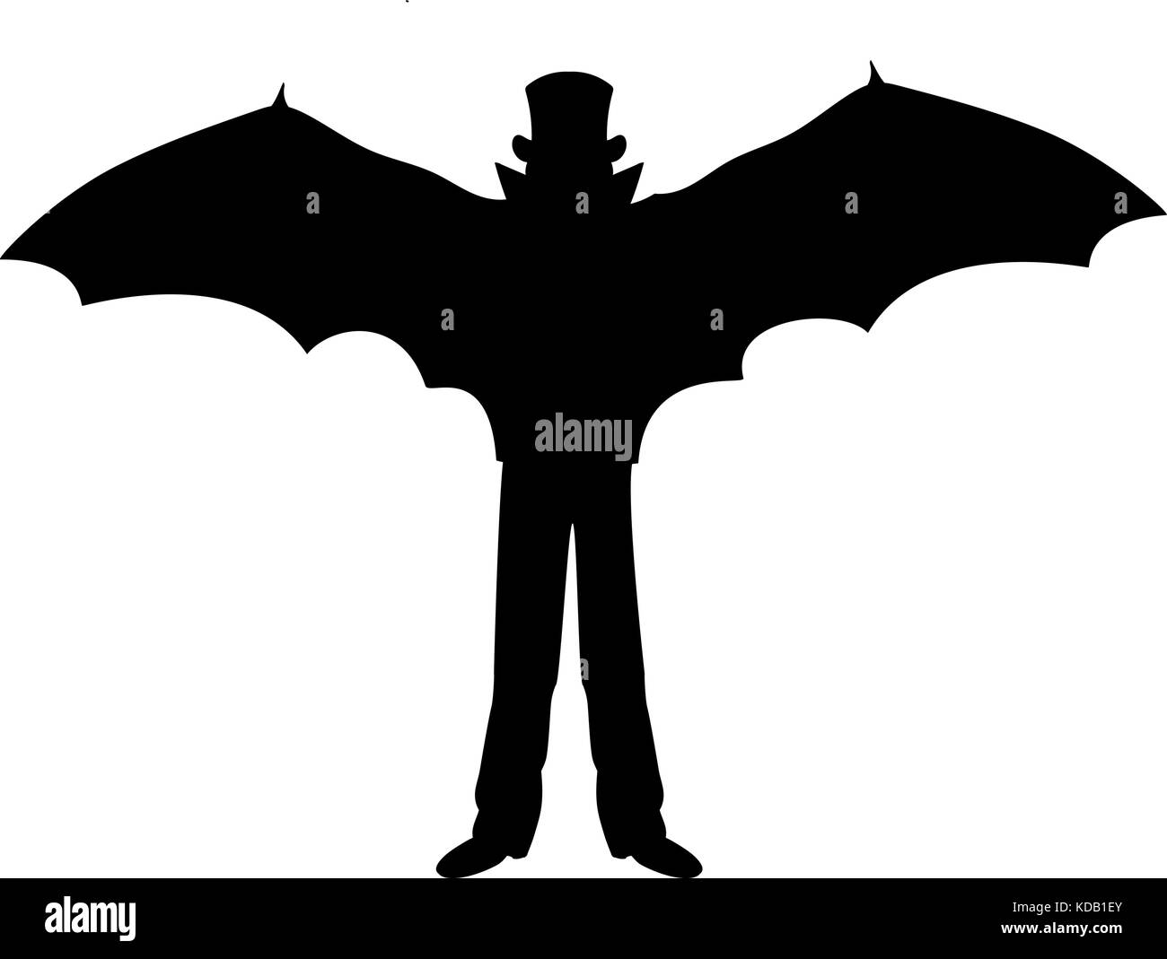 Vampire tale silhouette holiday halloween. Vector illustration Stock ...