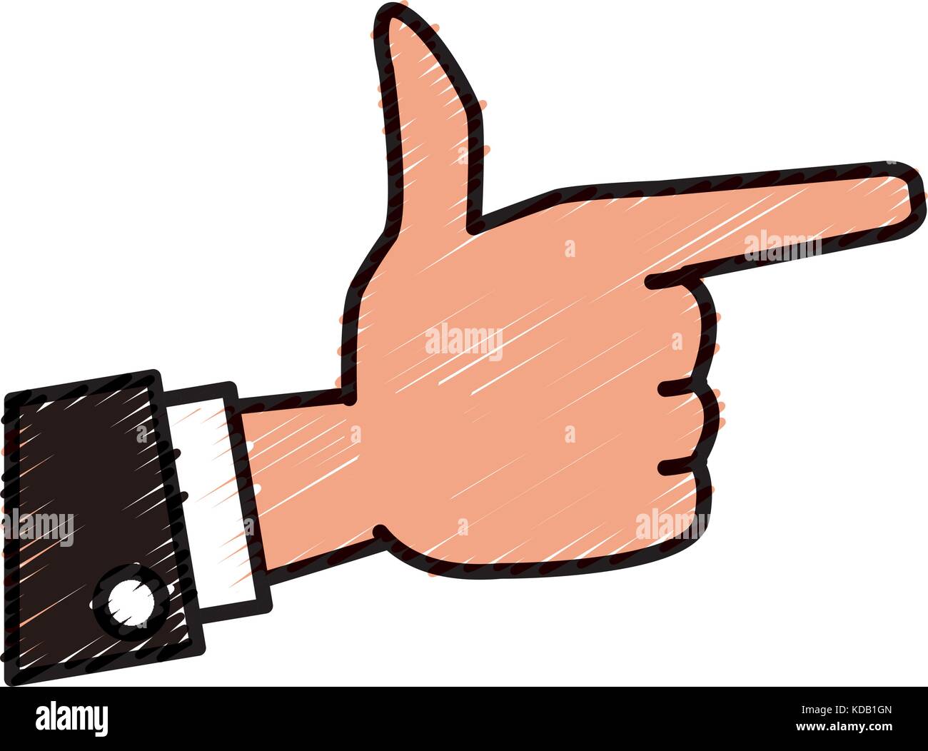 Hand pointing symbol Stock Vector Image & Art - Alamy
