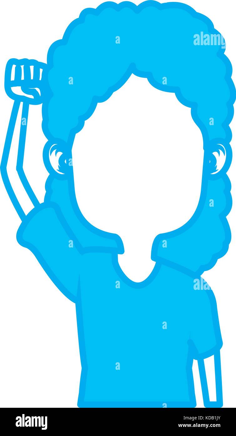 Girl faceless cartoon Stock Vector Image & Art - Alamy