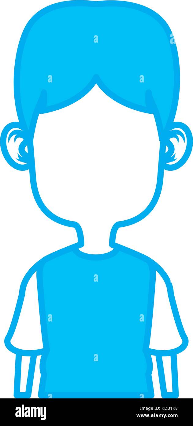 Boy faceless cartoon Stock Vector Image & Art - Alamy
