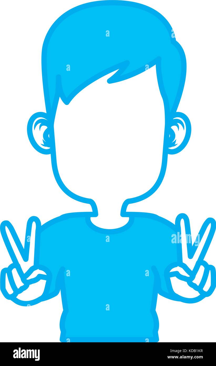 Boy faceless cartoon Stock Vector Image & Art - Alamy