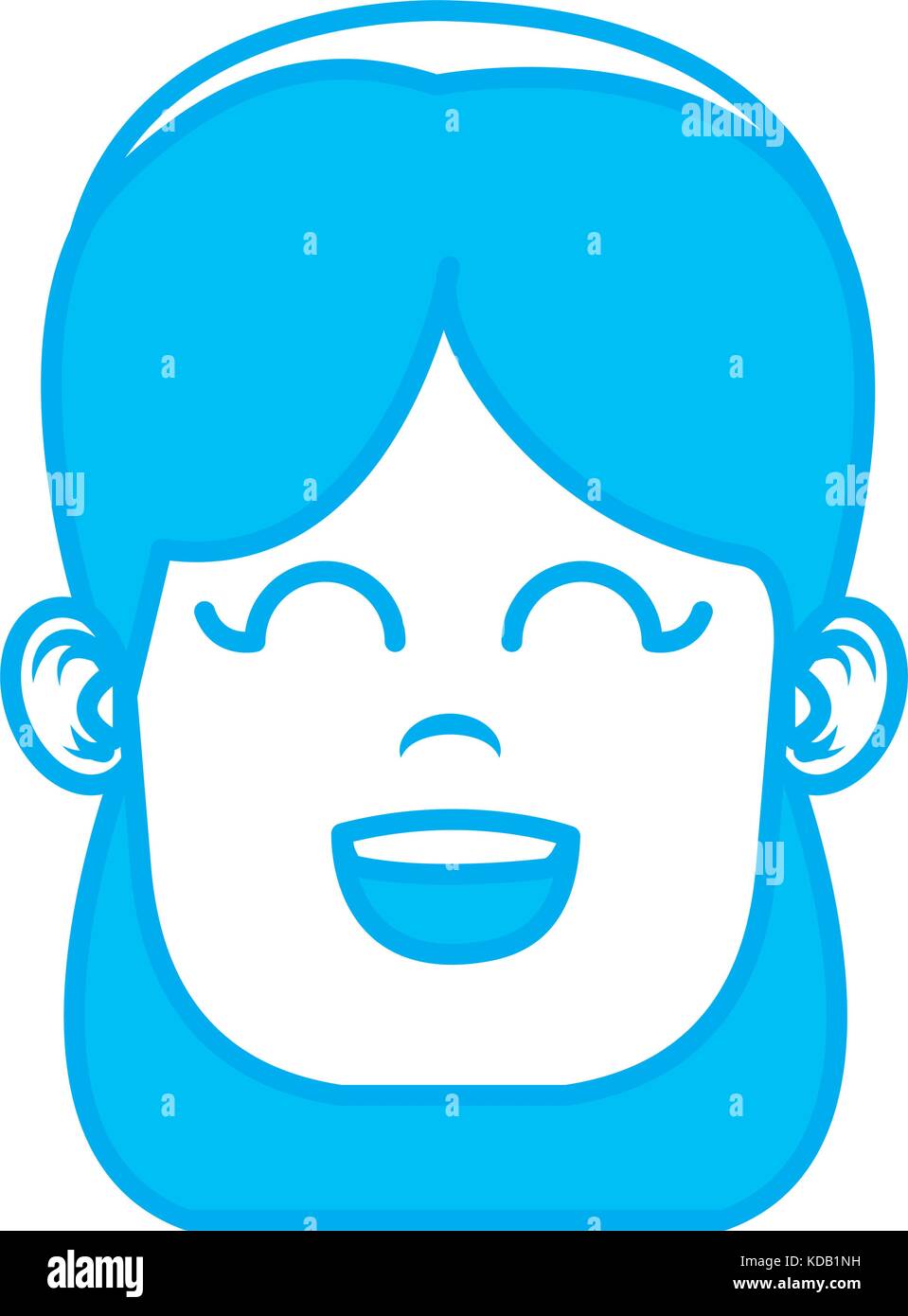 Cute Girl Face Stock Vector Image And Art Alamy
