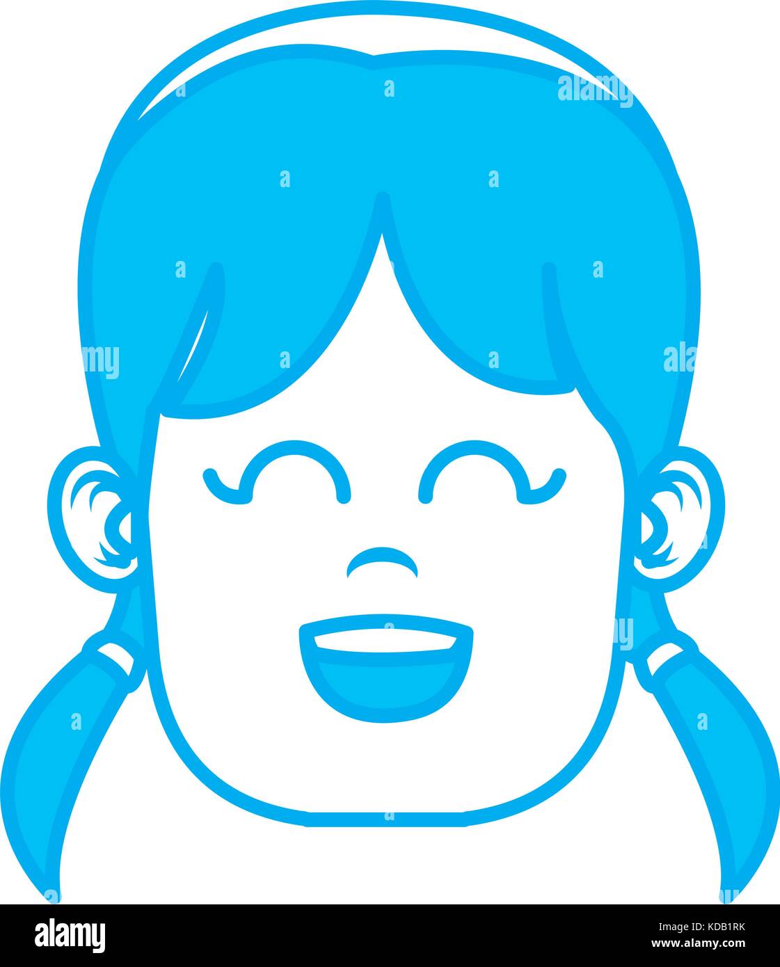 Cute Girl Face Stock Vector Image And Art Alamy