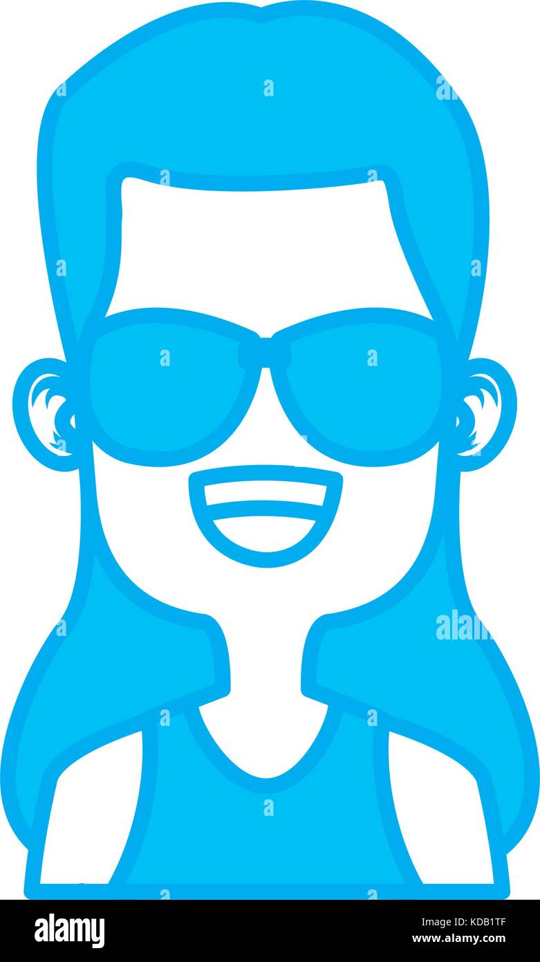 Girl with sunglasses Stock Vector Image & Art - Alamy