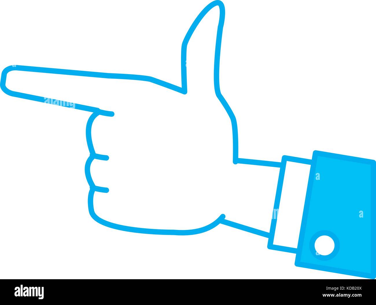 Hand pointing symbol Stock Vector Image & Art - Alamy