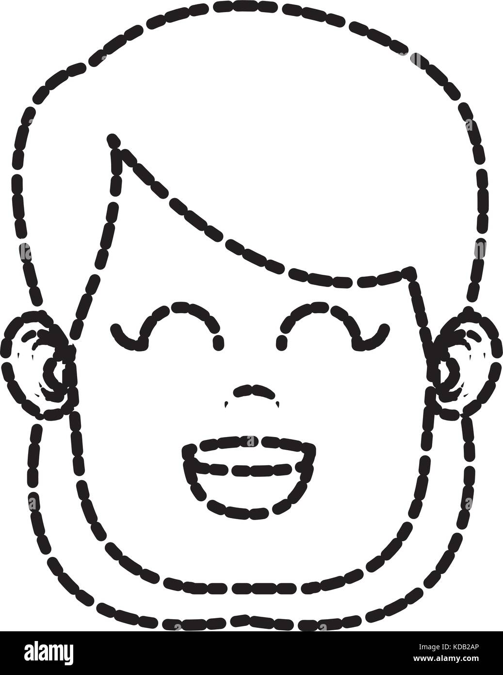 Cute Girl Face Stock Vector Image And Art Alamy