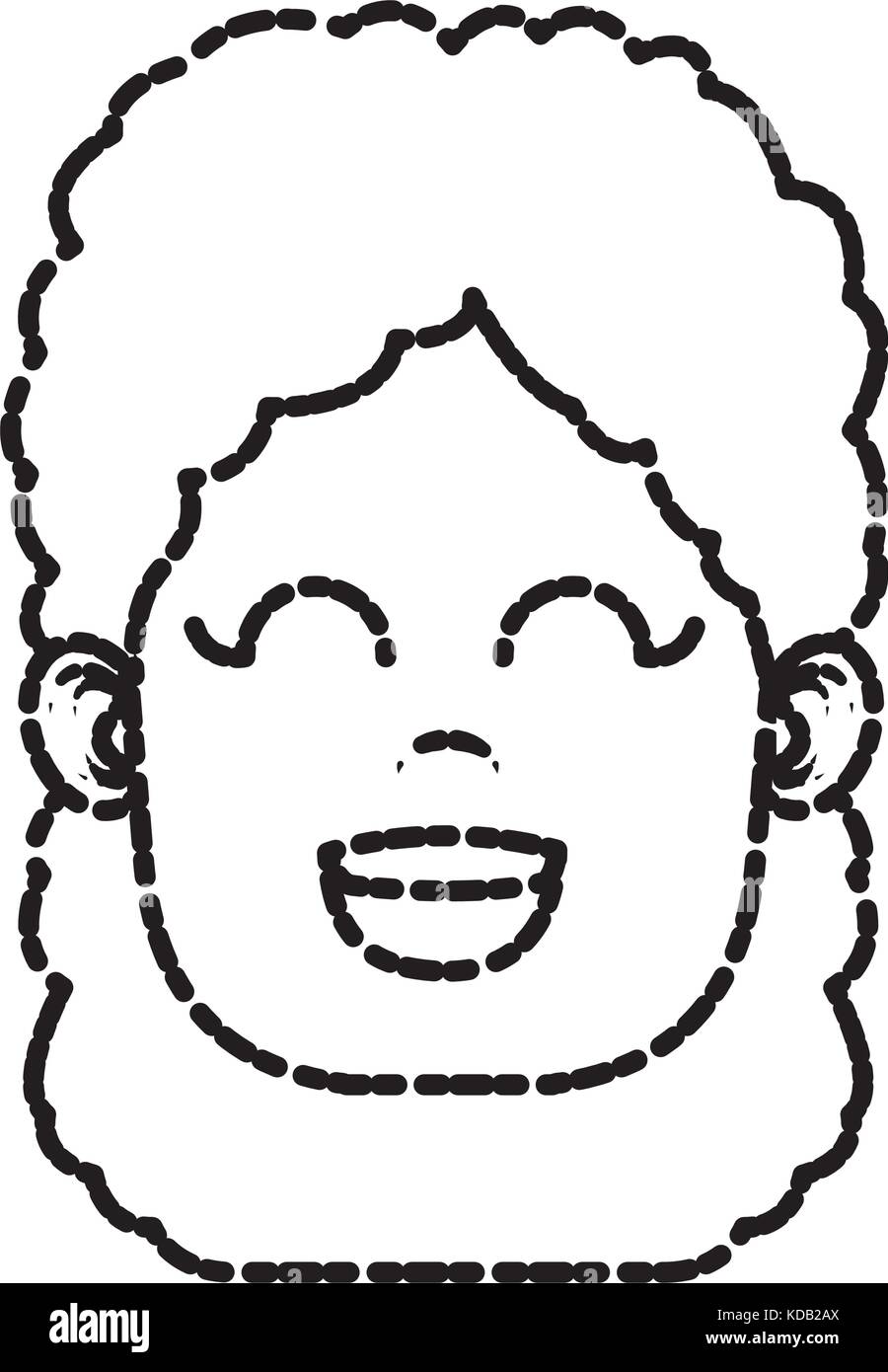 Cute Girl Face Stock Vector Image And Art Alamy