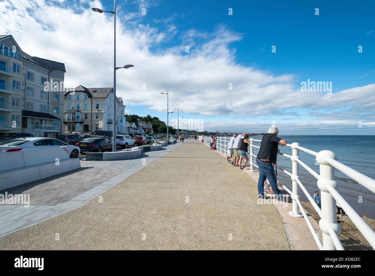 Colwyn Bay promenade in North Wales UK Stock Photo - Alamy