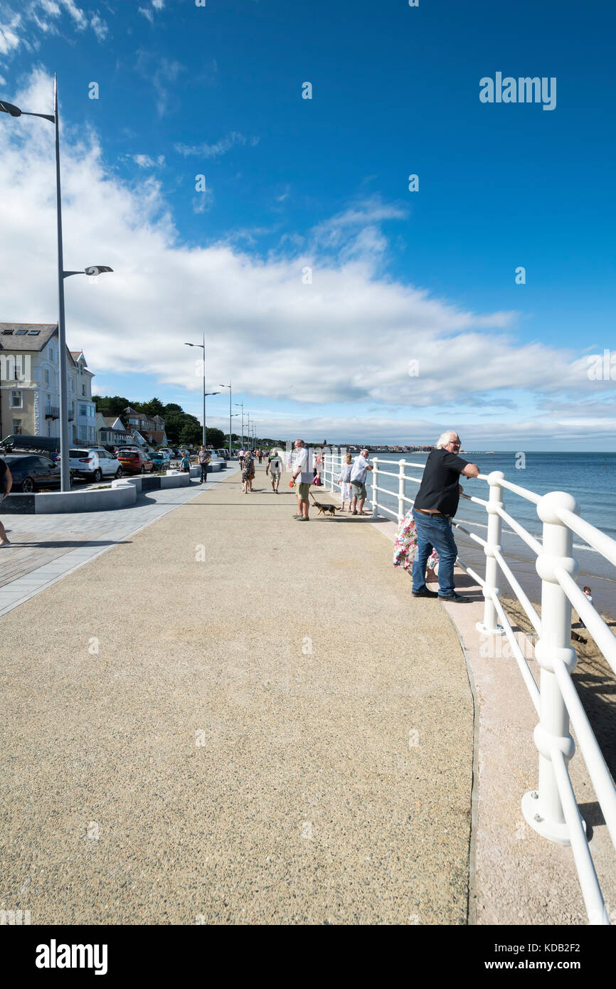 Colwyn Bay promenade in North Wales UK Stock Photo - Alamy
