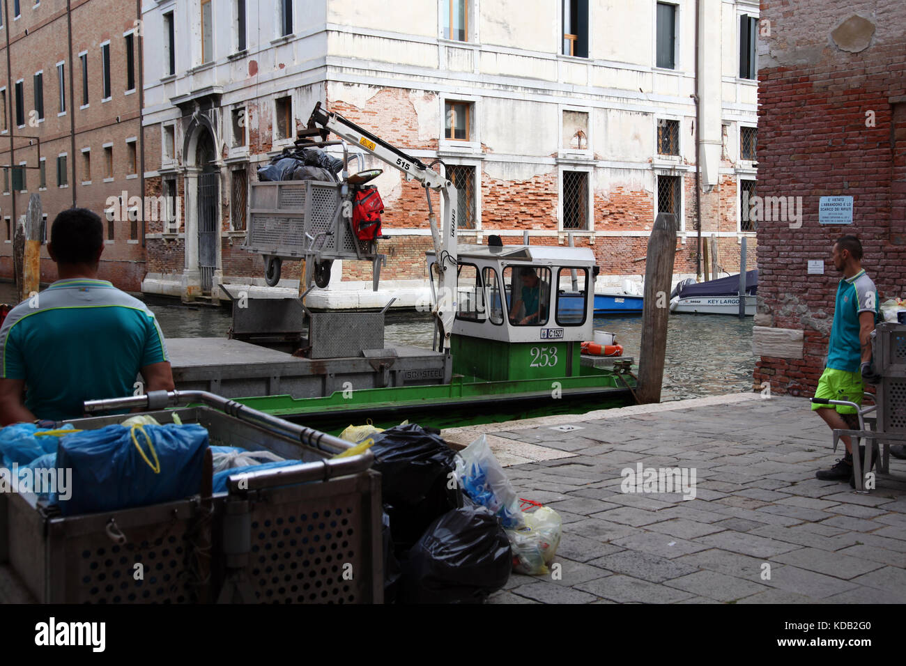 Venice italy waste management hi-res stock photography and images - Alamy