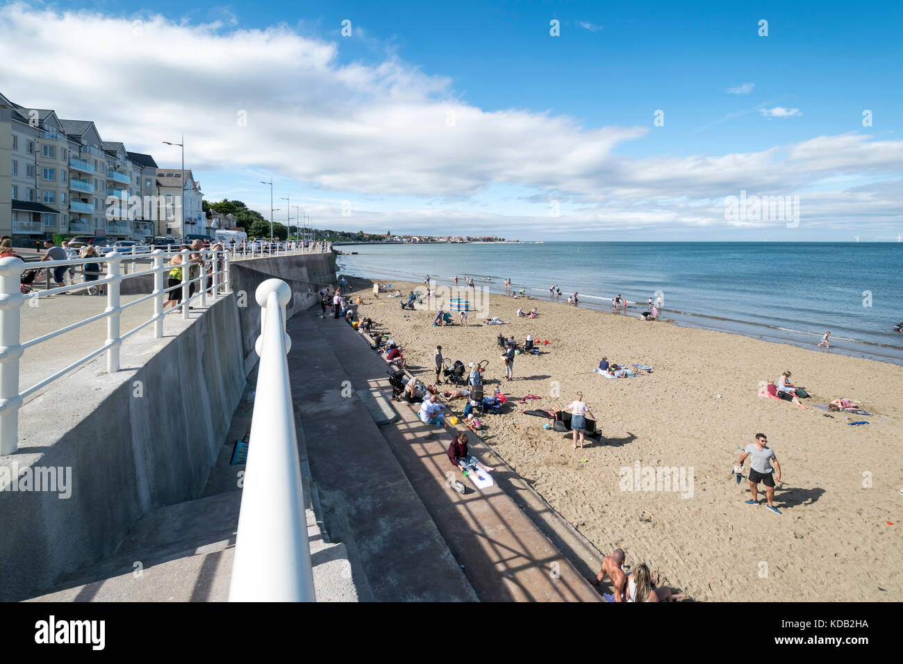 Colwyn Bay promenade in North Wales UK Stock Photo - Alamy