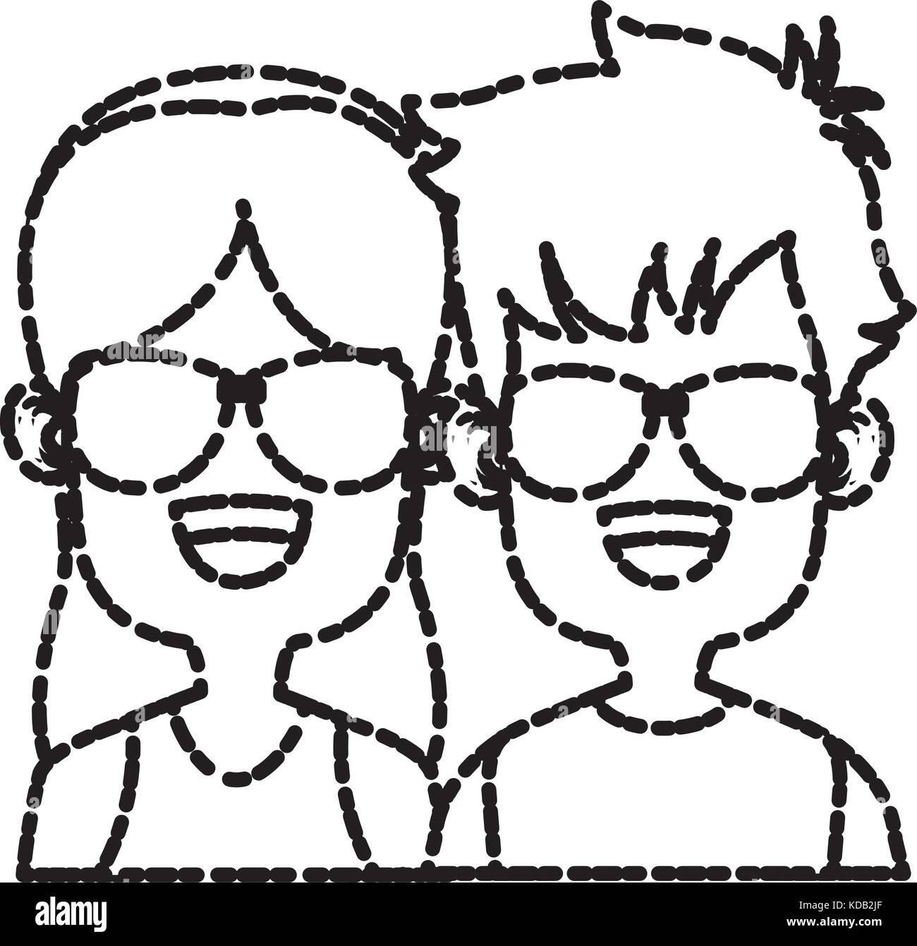 Cute kids friends cartoon Stock Vector Image & Art - Alamy