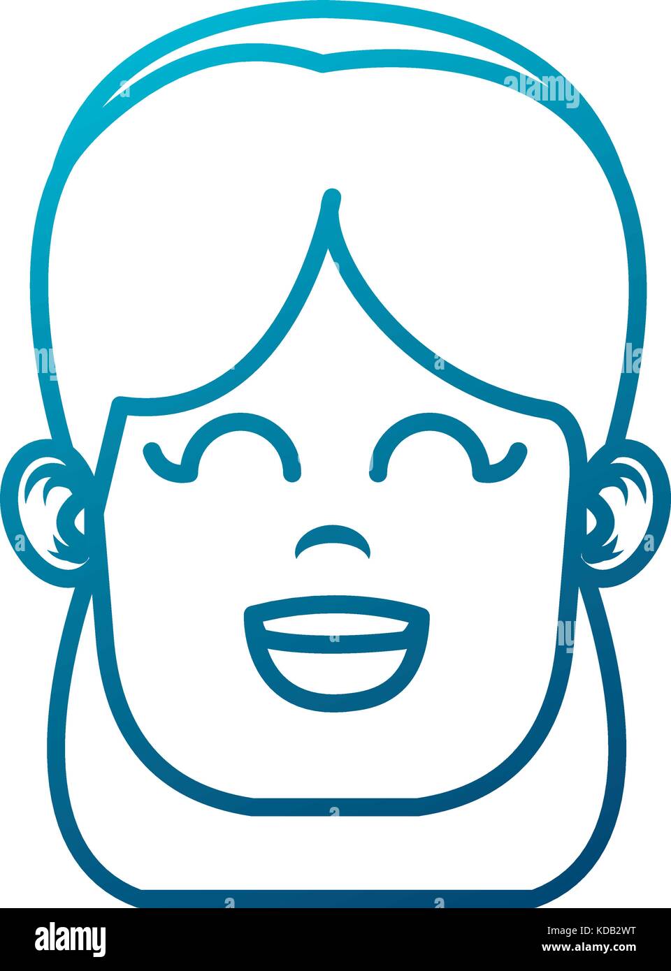 Cute Girl Face Stock Vector Image And Art Alamy